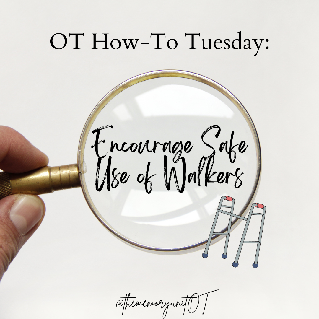 The ‘Do’s’ and ‘Don’ts’ of Promoting Walker Use on The Memory Unit ...