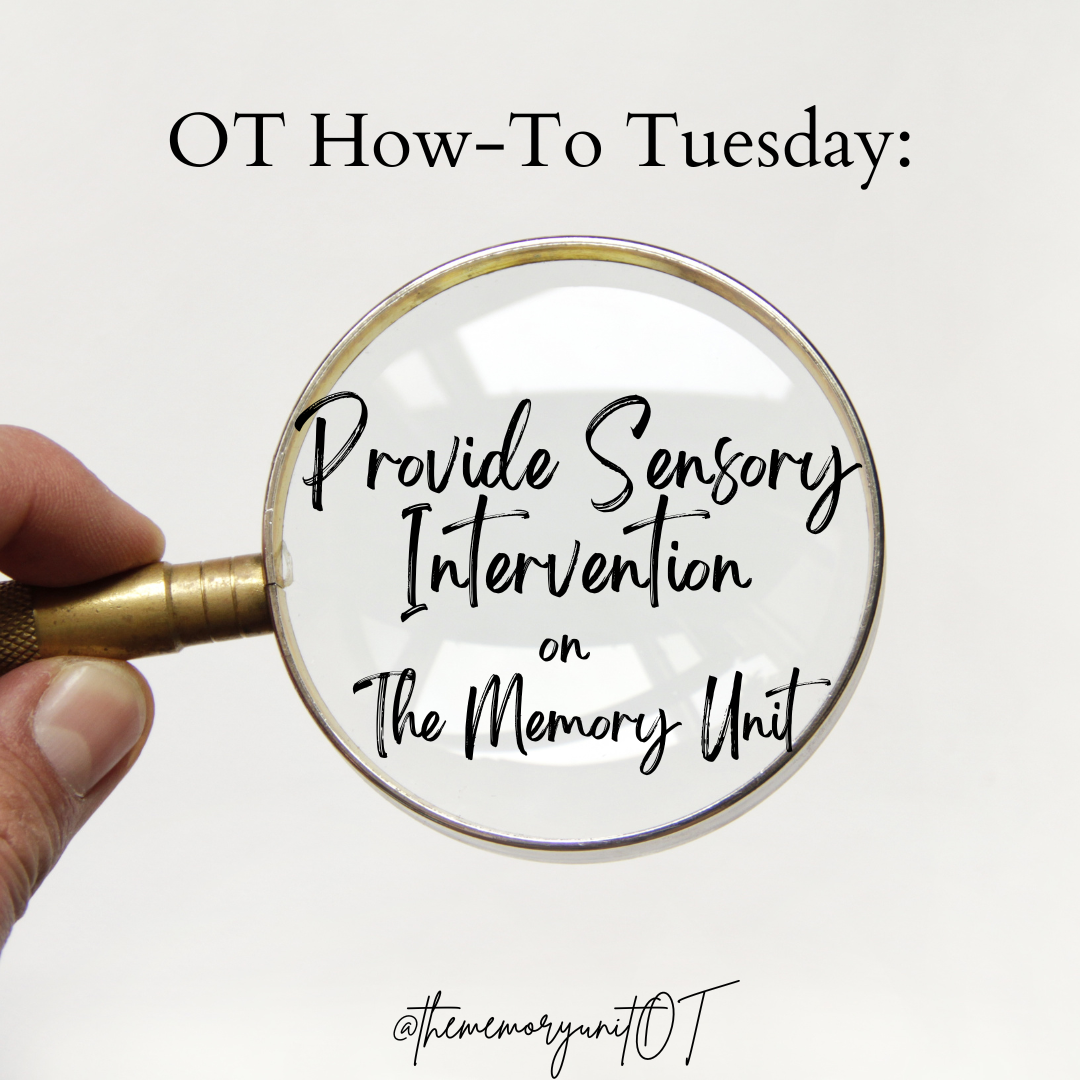 “What can I do in Treatments for Residents who are Sensory Seeking ...